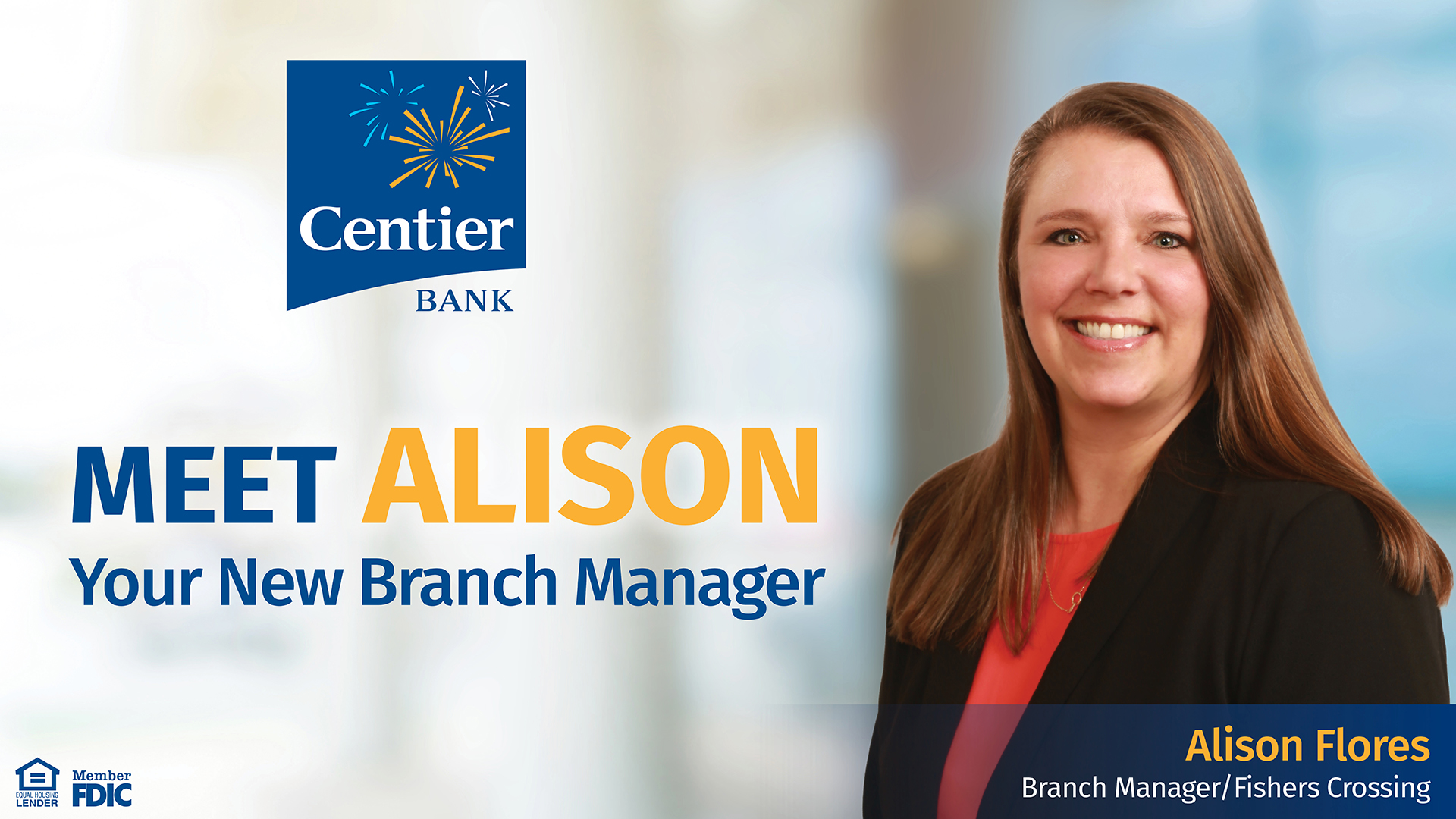 Centier Bank Welcomes Alison Flores as Branch manager of Fishers Crossing